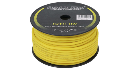 Bobine de câble audio Ground Zero GZPC-10Y de 50 mètres avec une ...
